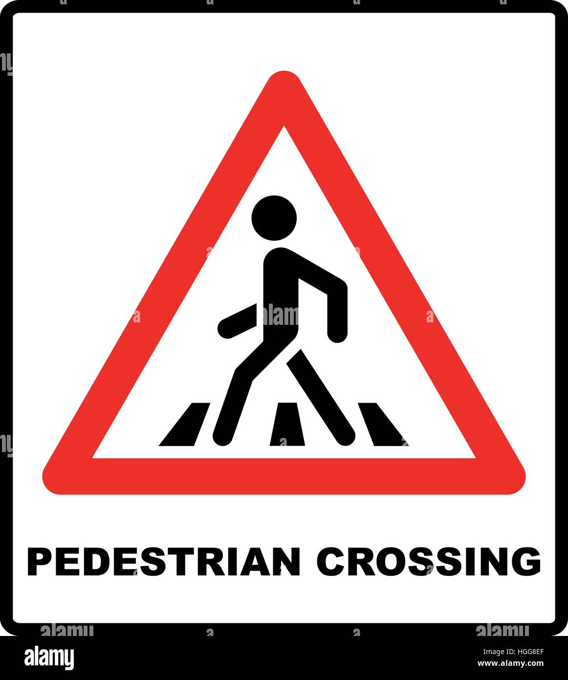 Pedestrian Symbol Vector Illustration isolated on white background ...