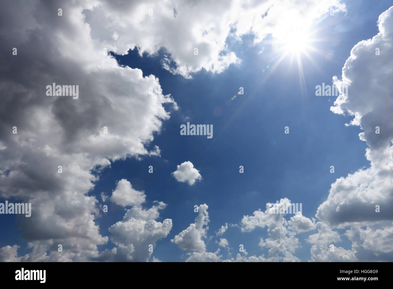 Cloud on blue sky in the daytime of Bright weather for design nature ...