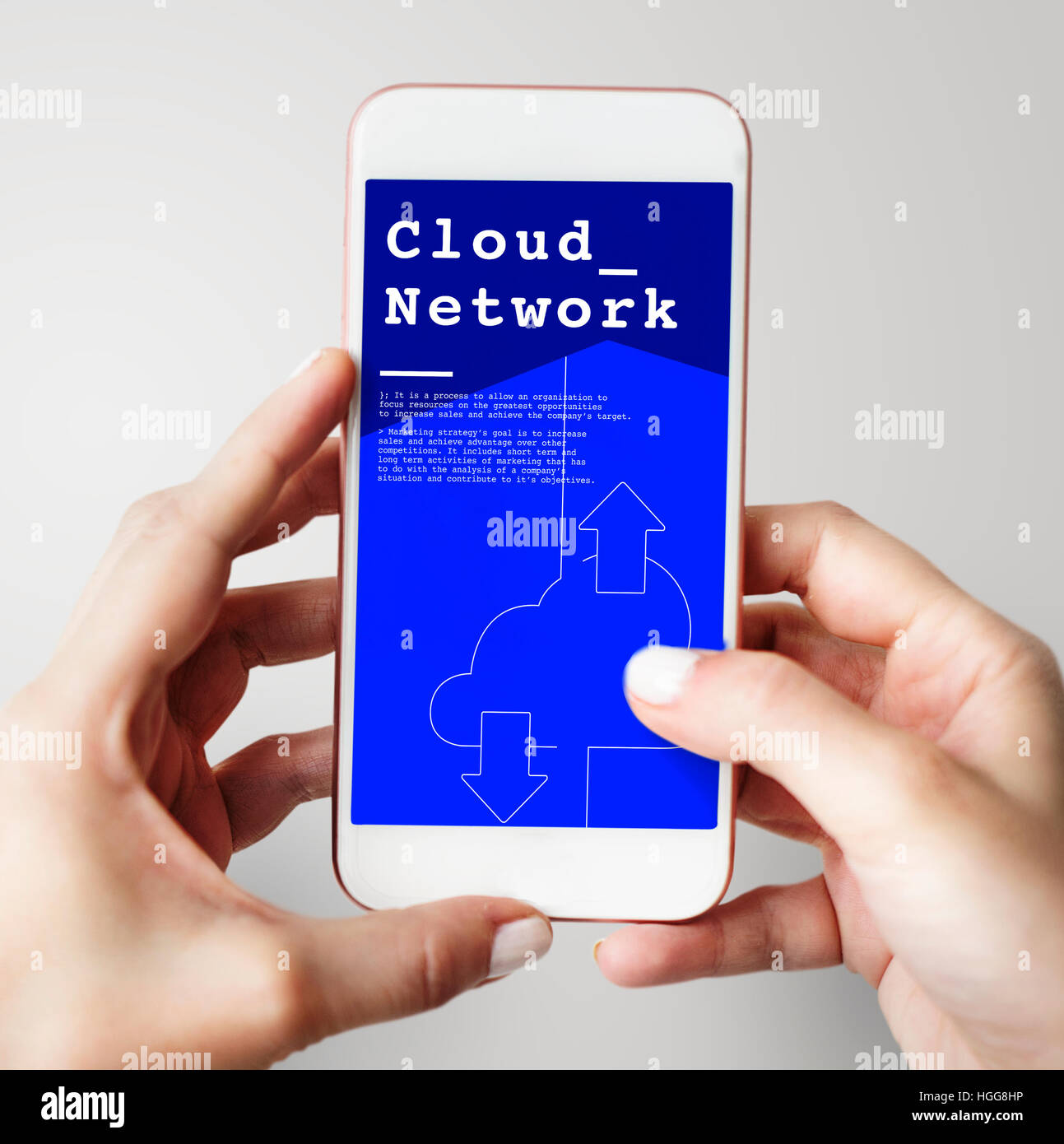 Cloud Computing Network Connection Concept Stock Photo - Alamy