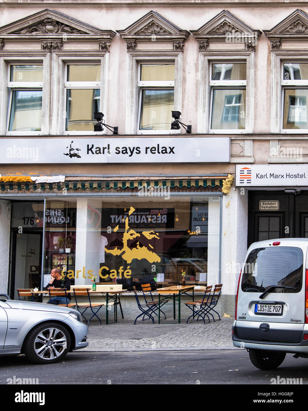 Berlin Neukölln, Karl Marx Strasse. Berlin urban street Karl Marx ...