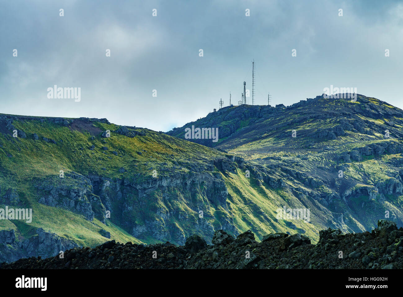 Blue lagoon lava moss hi-res stock photography and images - Alamy