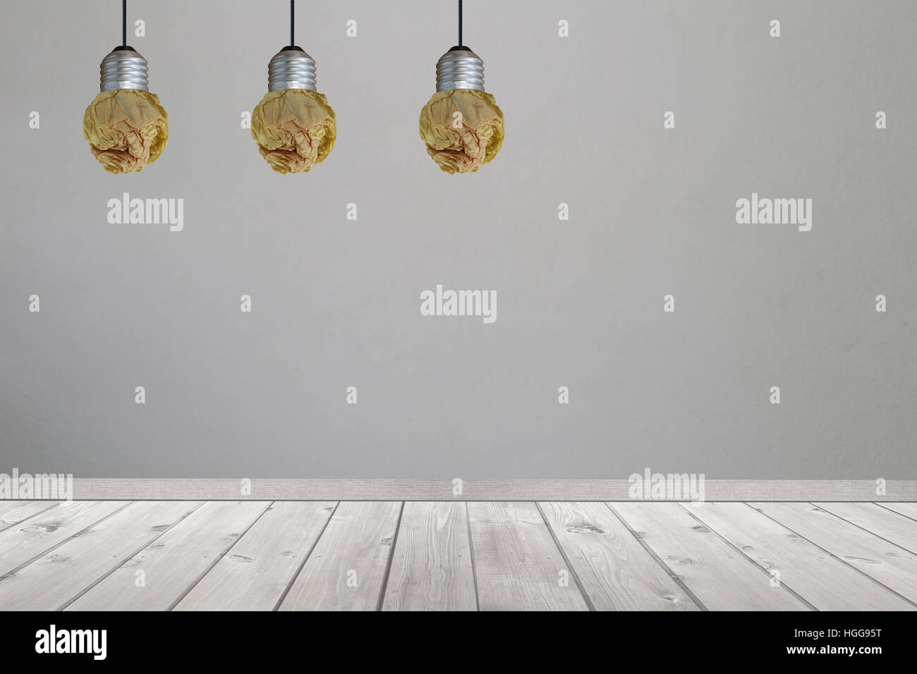 paper bulbs on hanging ceiling,Concept of preserving the environment ...