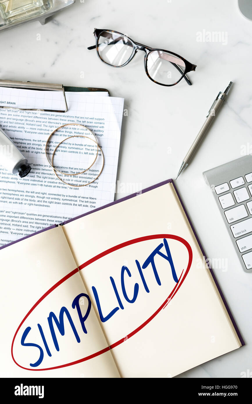 Simplicity Design Contemporary Minimal Modern Concept Stock Photo - Alamy