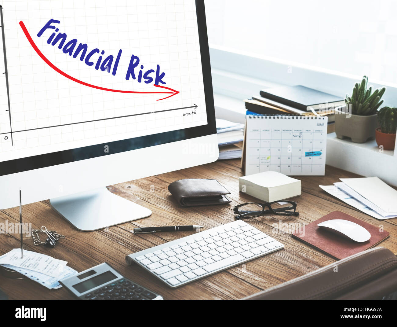 Recession Financial Risk Failure Decrease Concept Stock Photo - Alamy