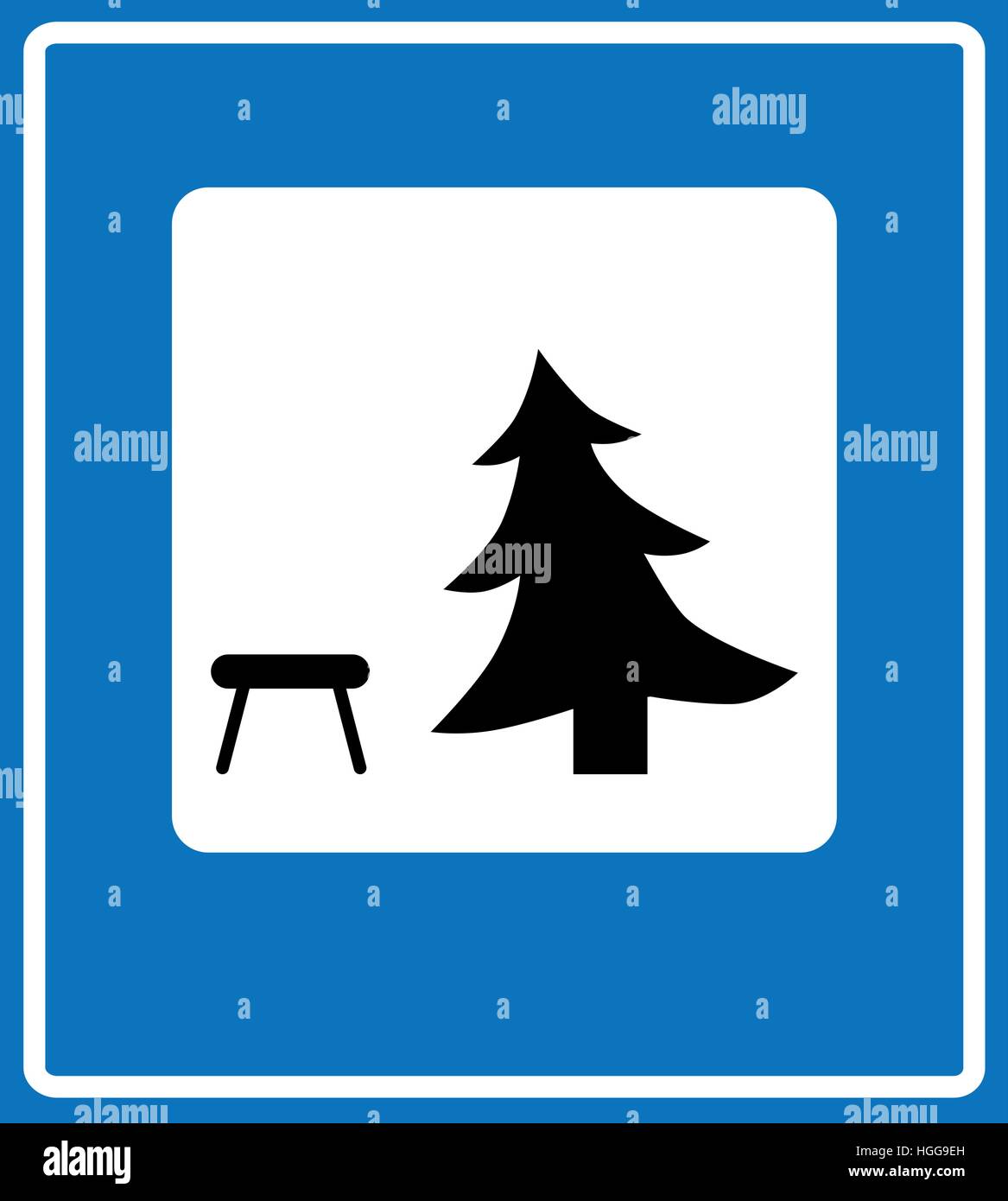 White picnic table symbol icon hi-res stock photography and images - Alamy