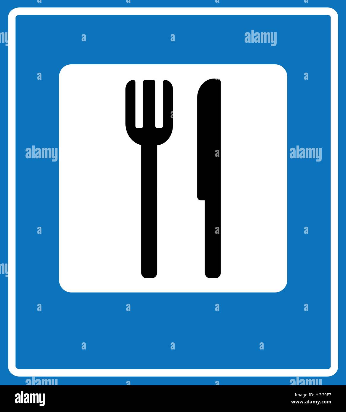 Restaurant road sign on Stock Vector Images - Alamy