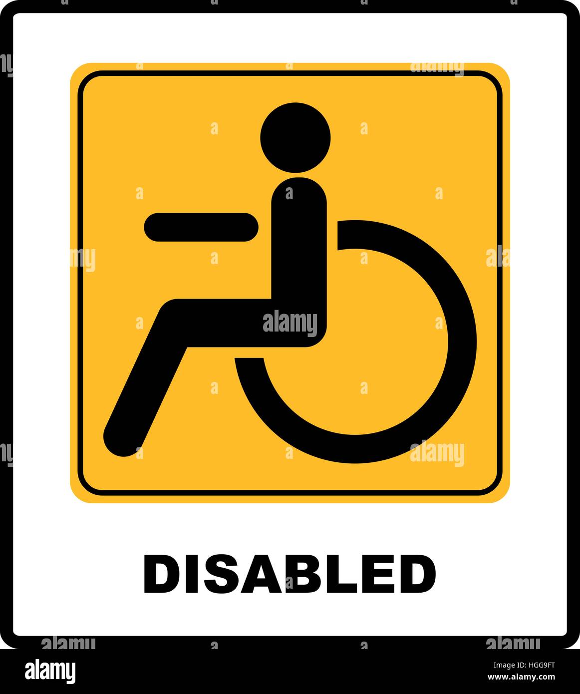 Sign disabled people in Stock Vector Images - Alamy