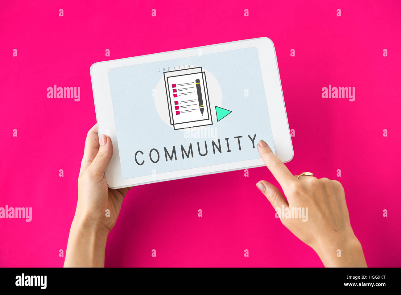 Blog Community Communication Connection Concept Stock Photo - Alamy