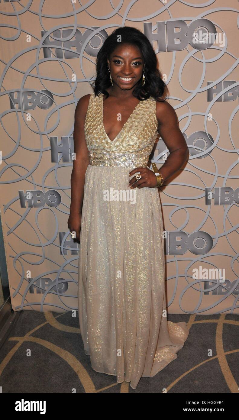 Beverly Hills, CA. 8th Jan, 2017. Simone Biles at the after-party for ...