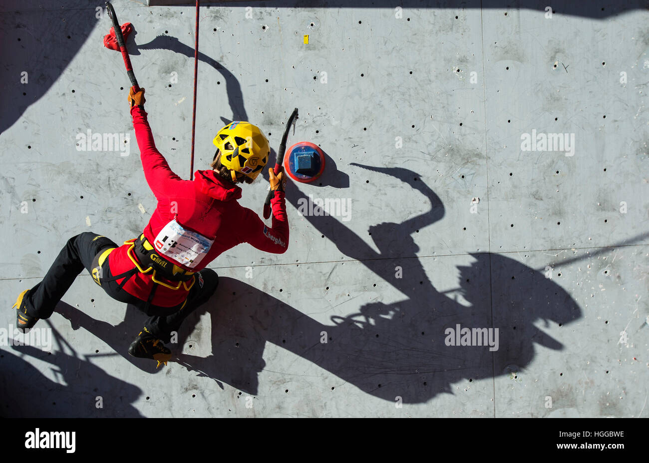 Beijing, China. 9th Jan, 2017. Italy's Rainer Angelika competes during ...