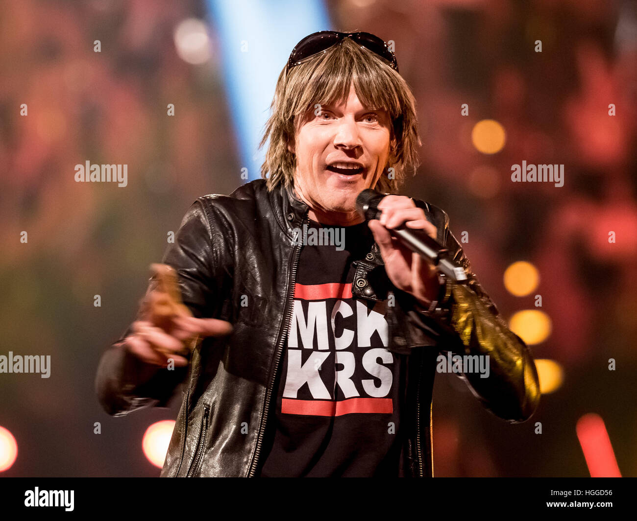 The singer Mickie Krause during the TV Show "Hit Champions - Great ...