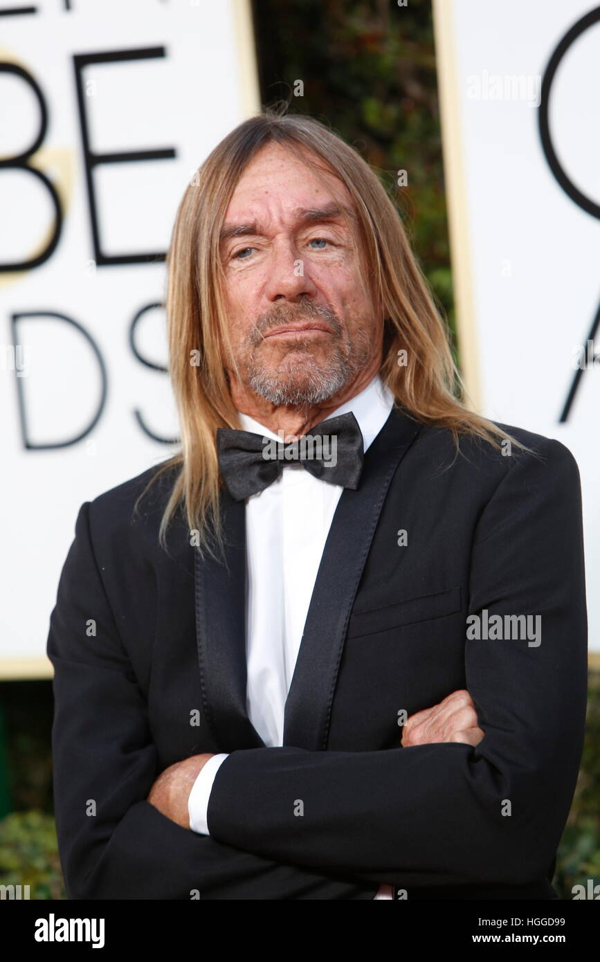 Beverly Hills, Us. 08th Jan, 2017. Iggy Pop arrives at the 74th Annual ...