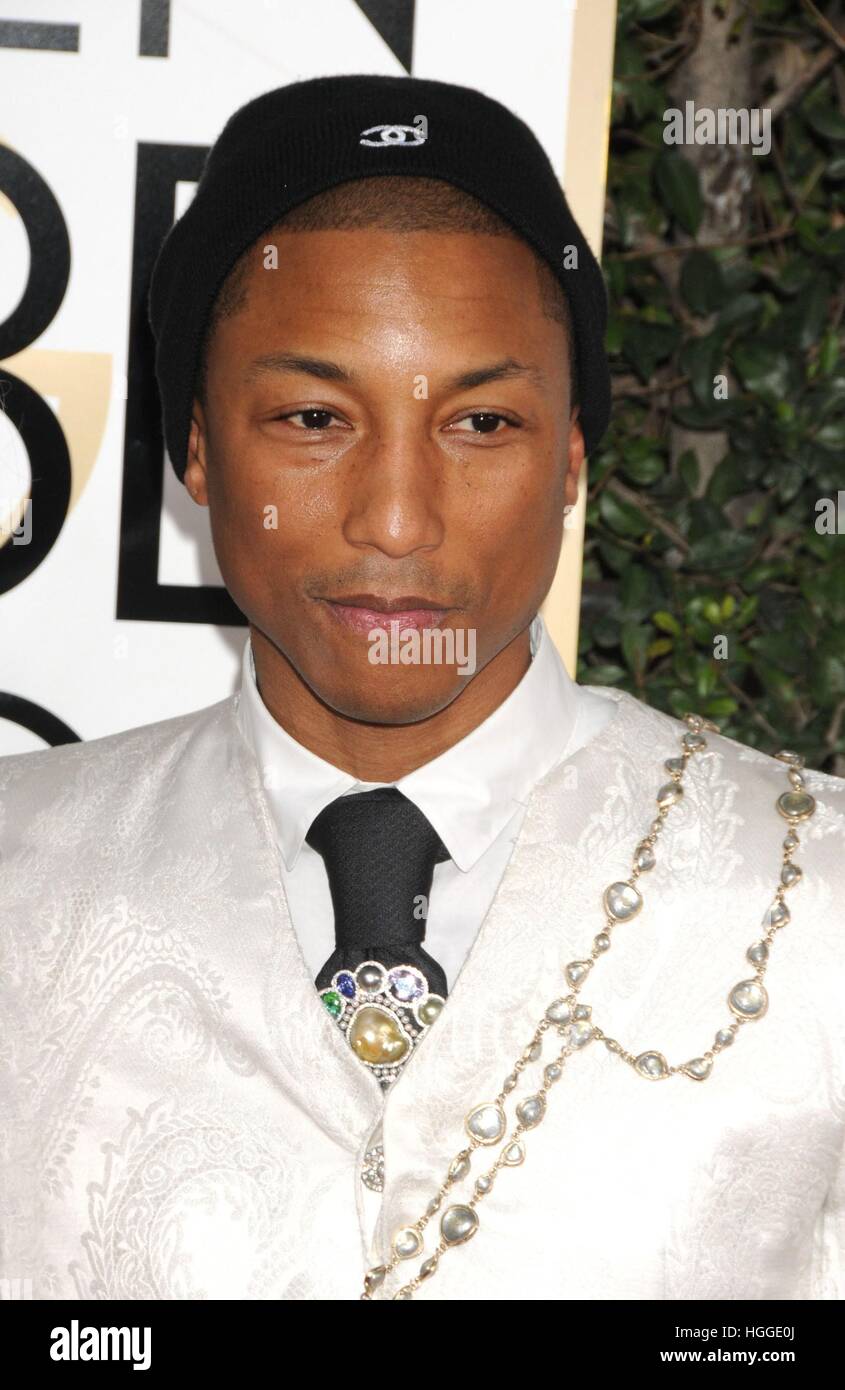 Beverly Hills, CA. 8th Jan, 2017. Pharrell Williams at arrivals for ...