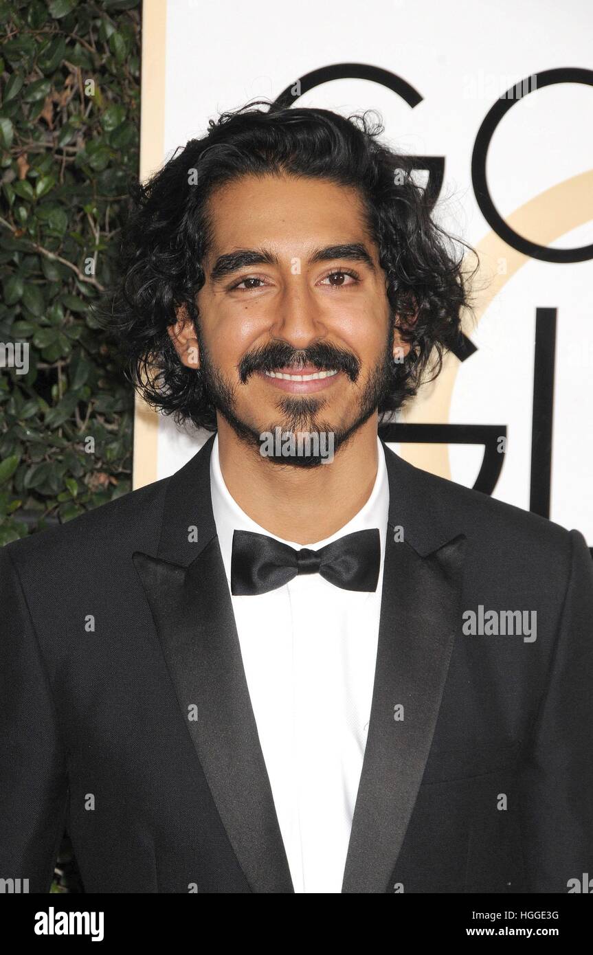 Beverly Hills, CA. 8th Jan, 2017. Dev Patel at arrivals for 74th Annual ...
