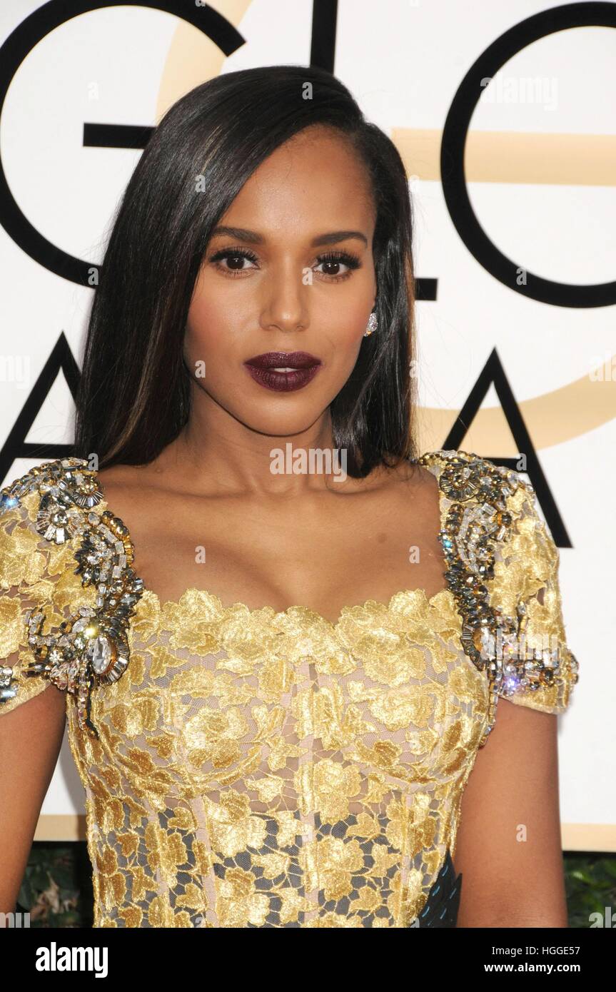 Beverly Hills, CA. 8th Jan, 2017. Kerry Washington at arrivals for 74th ...