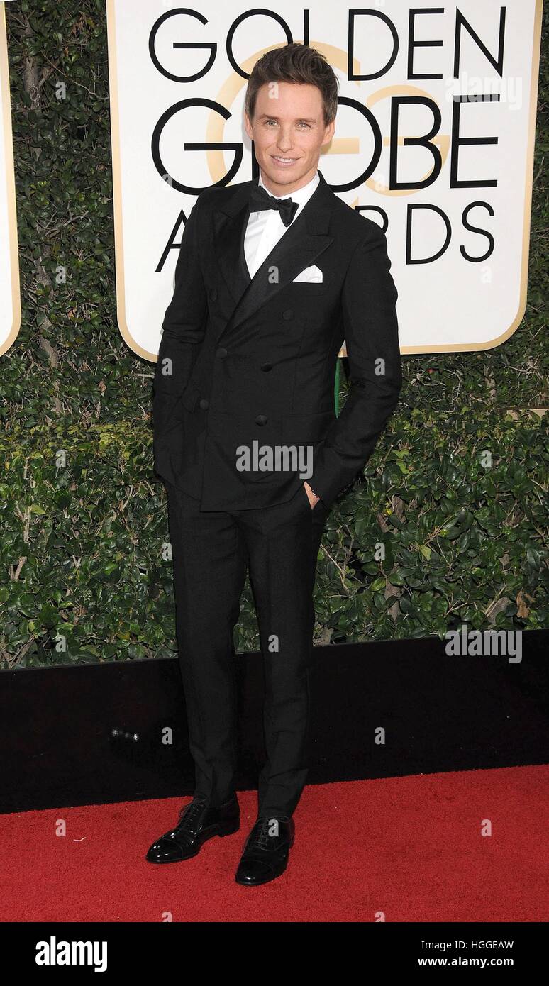 Beverly Hills, CA. 8th Jan, 2017. Eddie Redmayne at arrivals for 74th ...