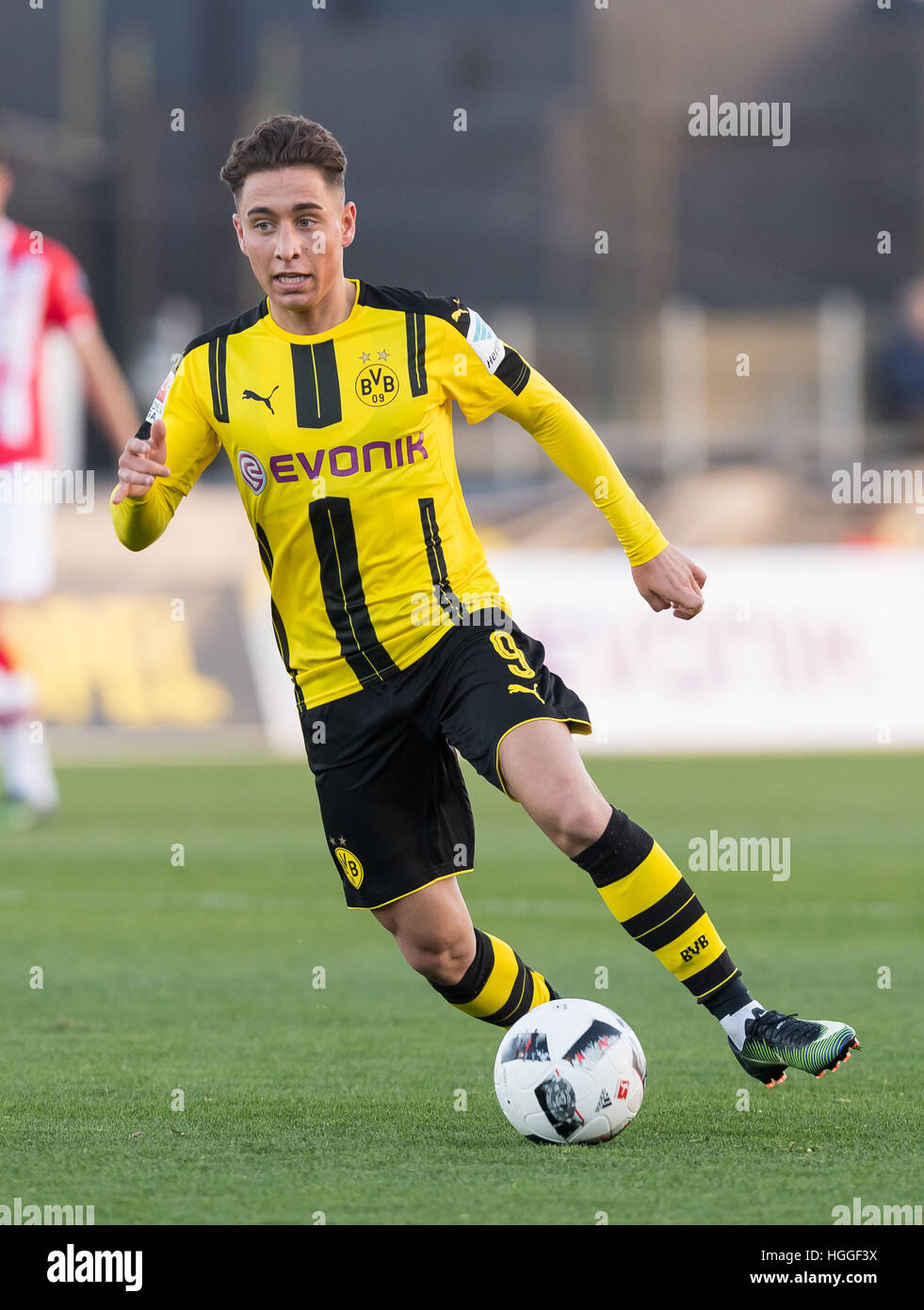 Dortmund's Emre Mor in action during the soccer test match between ...