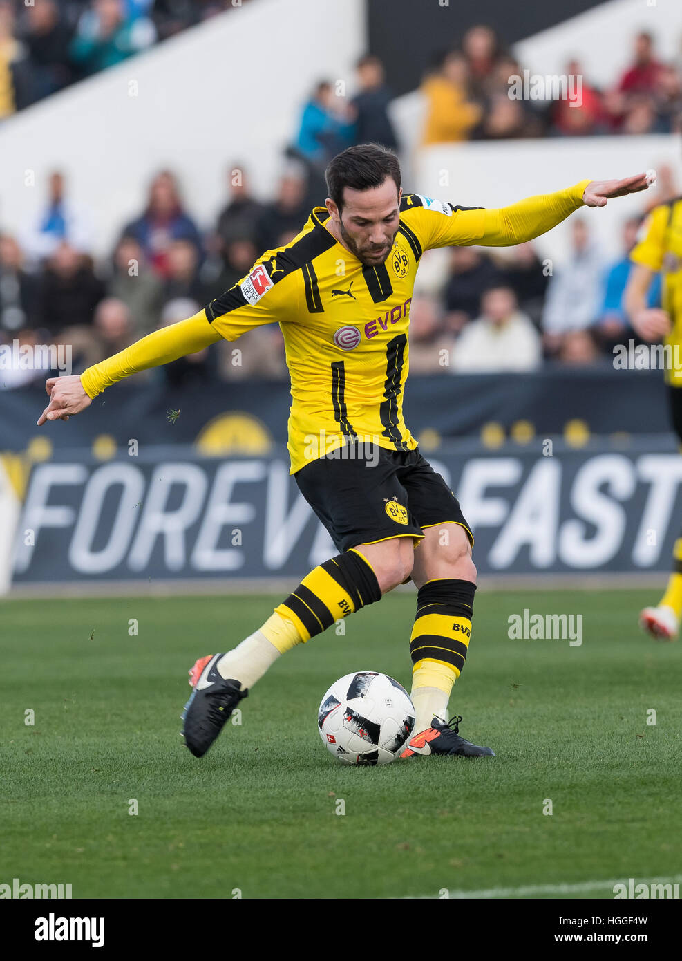 Dortmund's Gonzalo Castro in action during the soccer test match ...