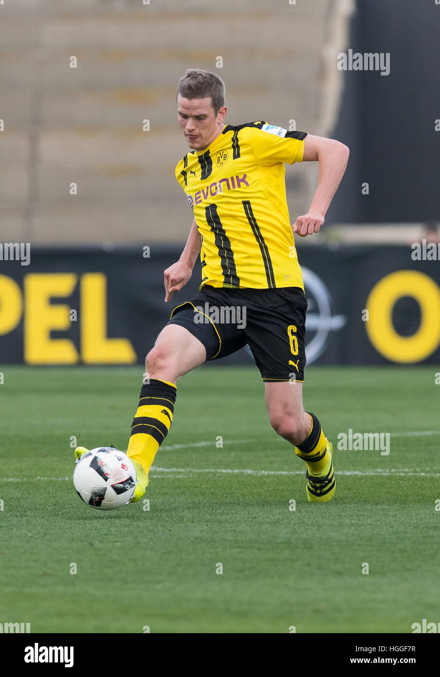 Dortmund's Sven Bender in action during the soccer test match between ...