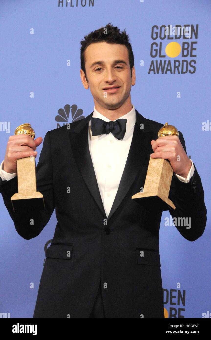 Beverly Hills, CA. 8th Jan, 2017. Justin Hurwitz in the press room for ...
