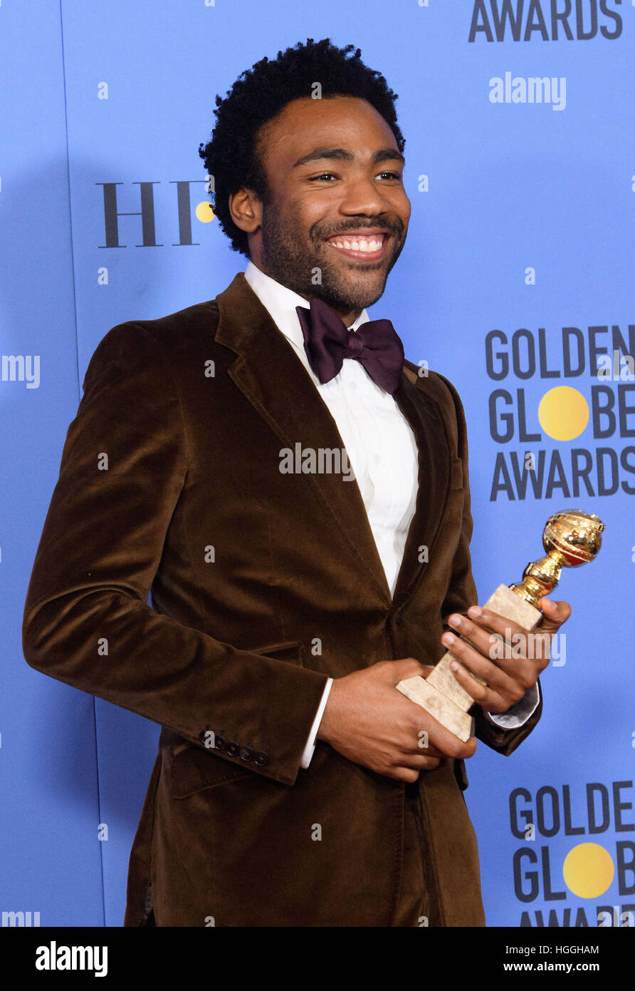Beverly Hills, CA, USA. 8th Jan, 2017. Donald Glover. 74th Annual ...