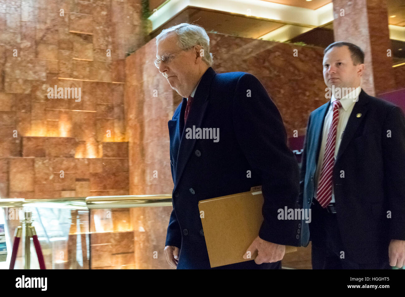New York, USA. 9th January, 2017. Senate Majority Leader Mitch ...