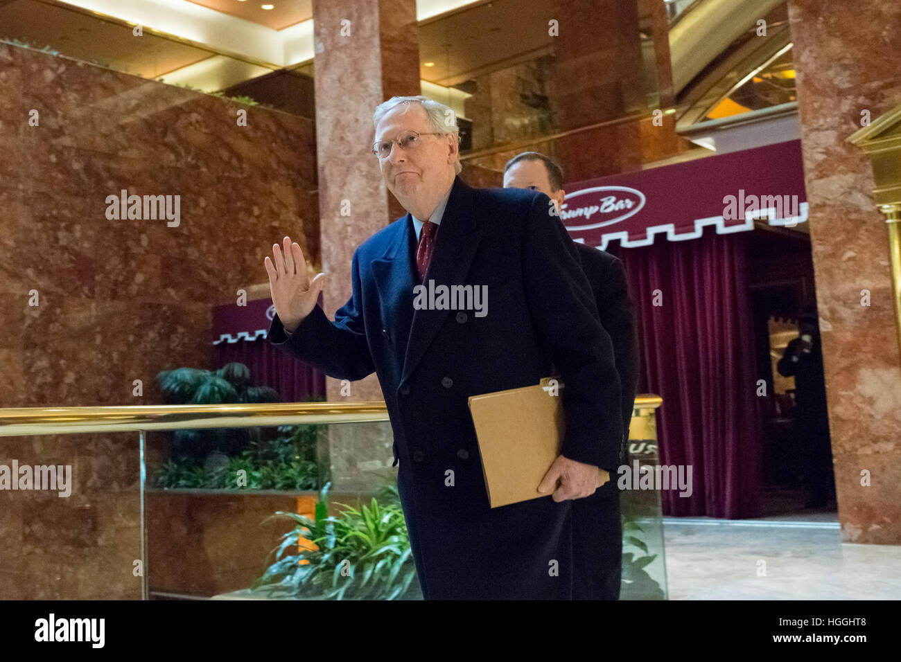 New York, USA. 9th January, 2017. Senate Majority Leader Mitch ...