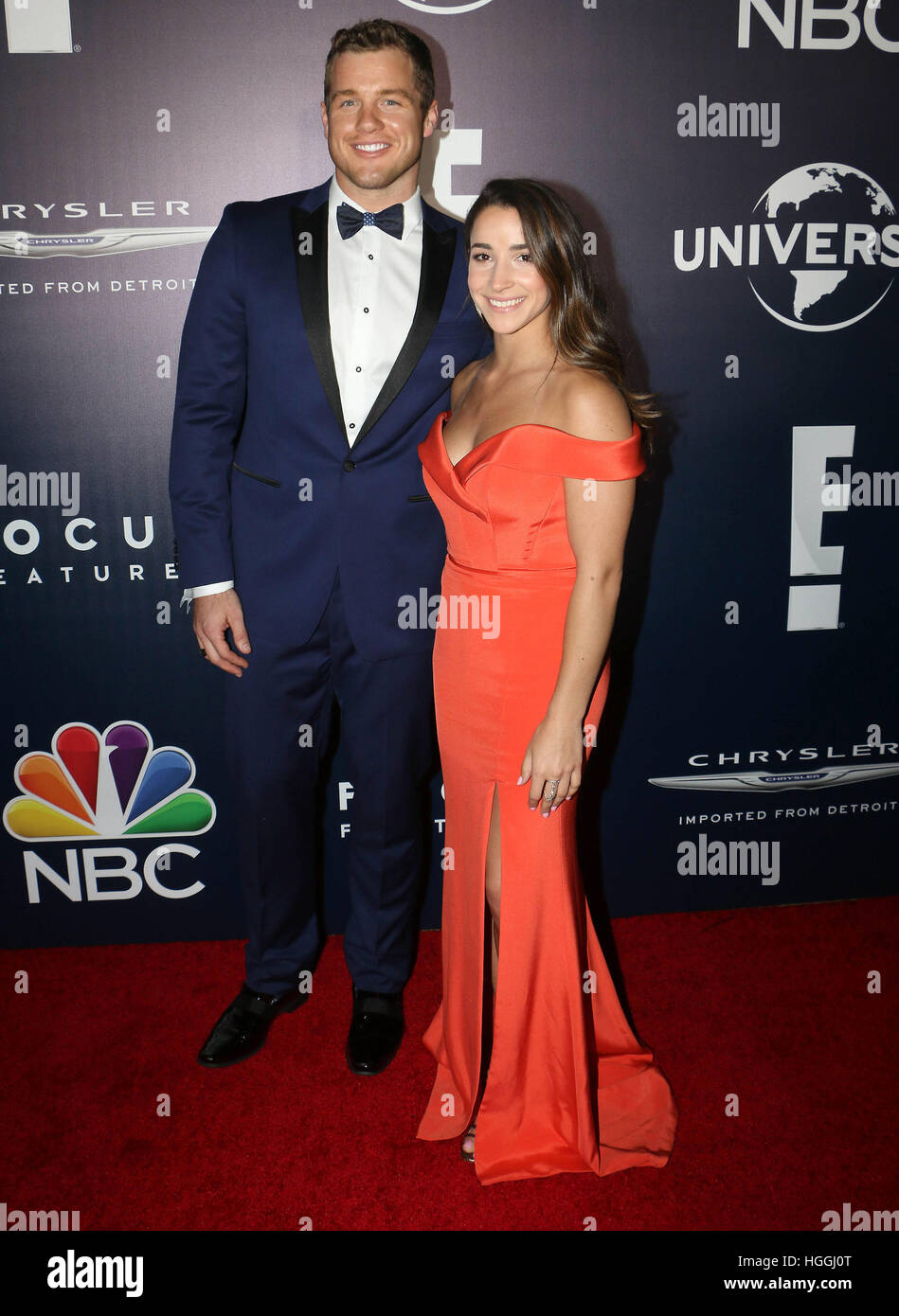Beverly Hills, USA. 8th Jan, 2017. Colton Underwood, Aly Raisman ...