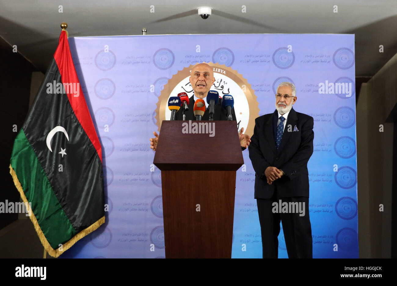 Tripoli, Libyan capital. 9th Jan, 2017. Italian interior minister Marco ...