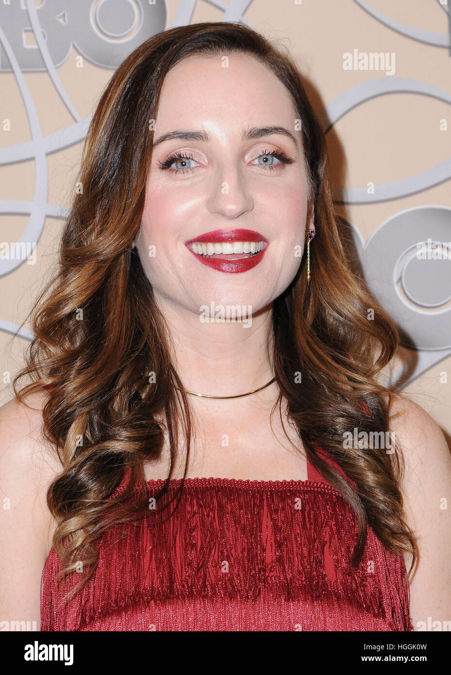 Beverly Hills, USA. 8th Jan, 2017. Zoe Lister Jones at HBO's Official ...