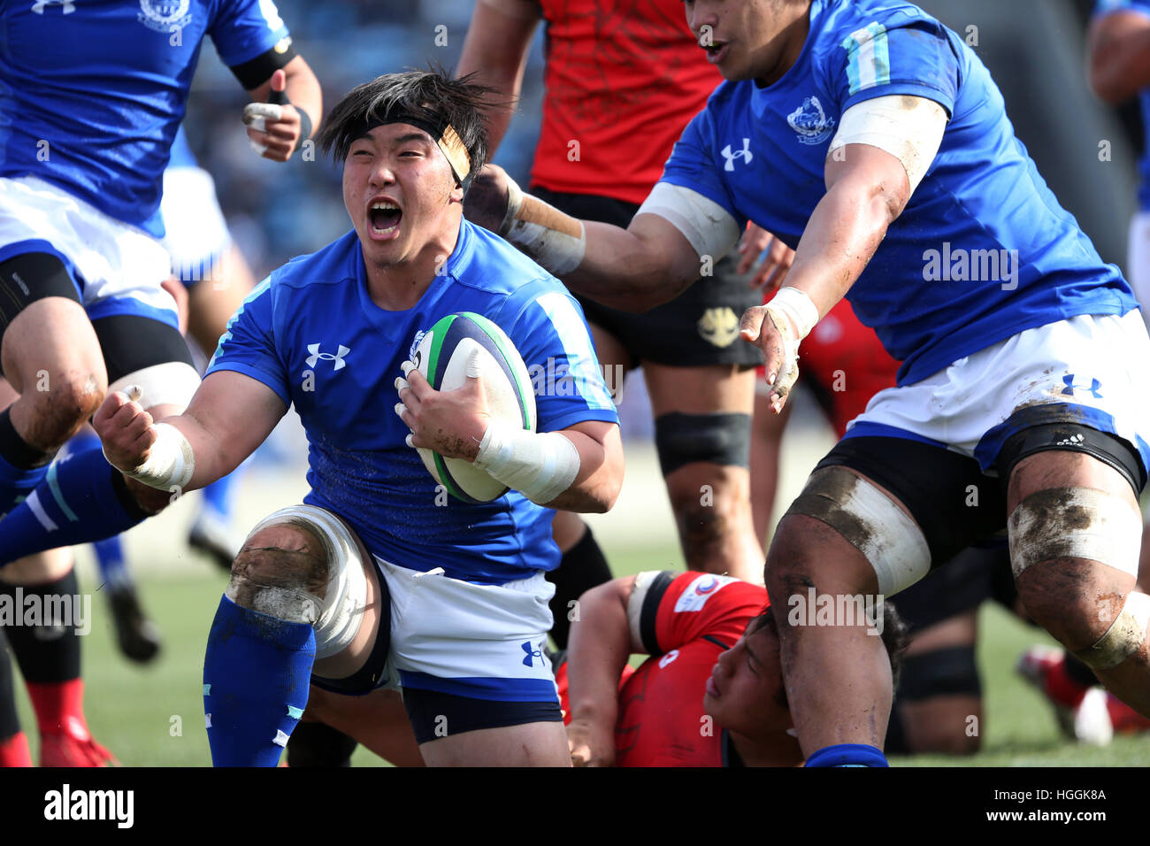 Tokyo, Japan. 9th Jan, 2017. Yuya Otsuka (Tokai) Rugby : All-Japan ...