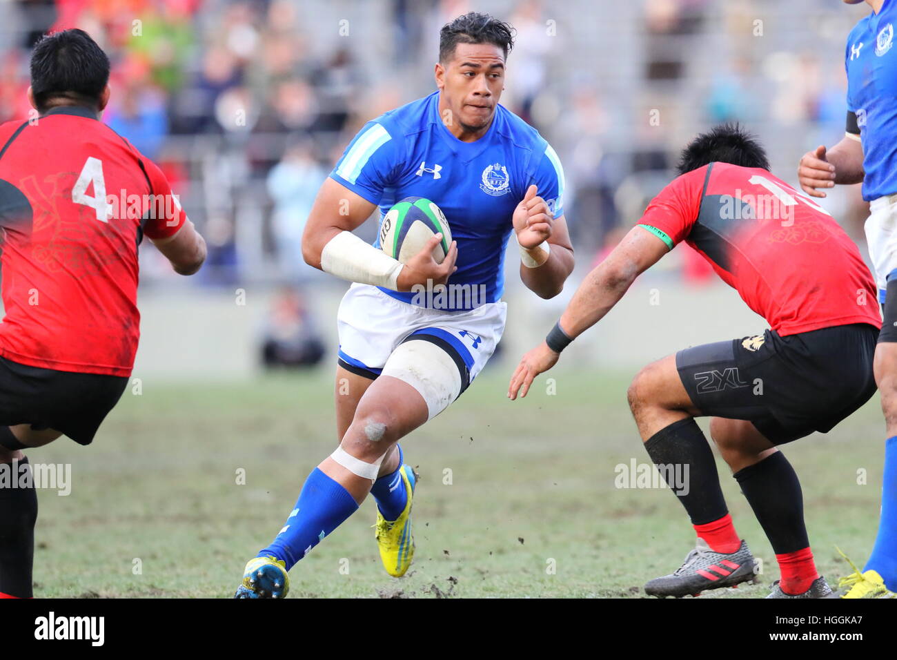 Tokyo, Japan. 9th Jan, 2017. Ataata Moeakiola () Rugby : All-Japan ...