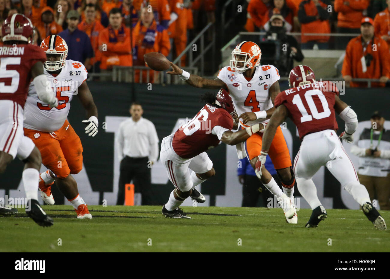Deshaun watson 2017 alabama clemson hi-res stock photography and images ...