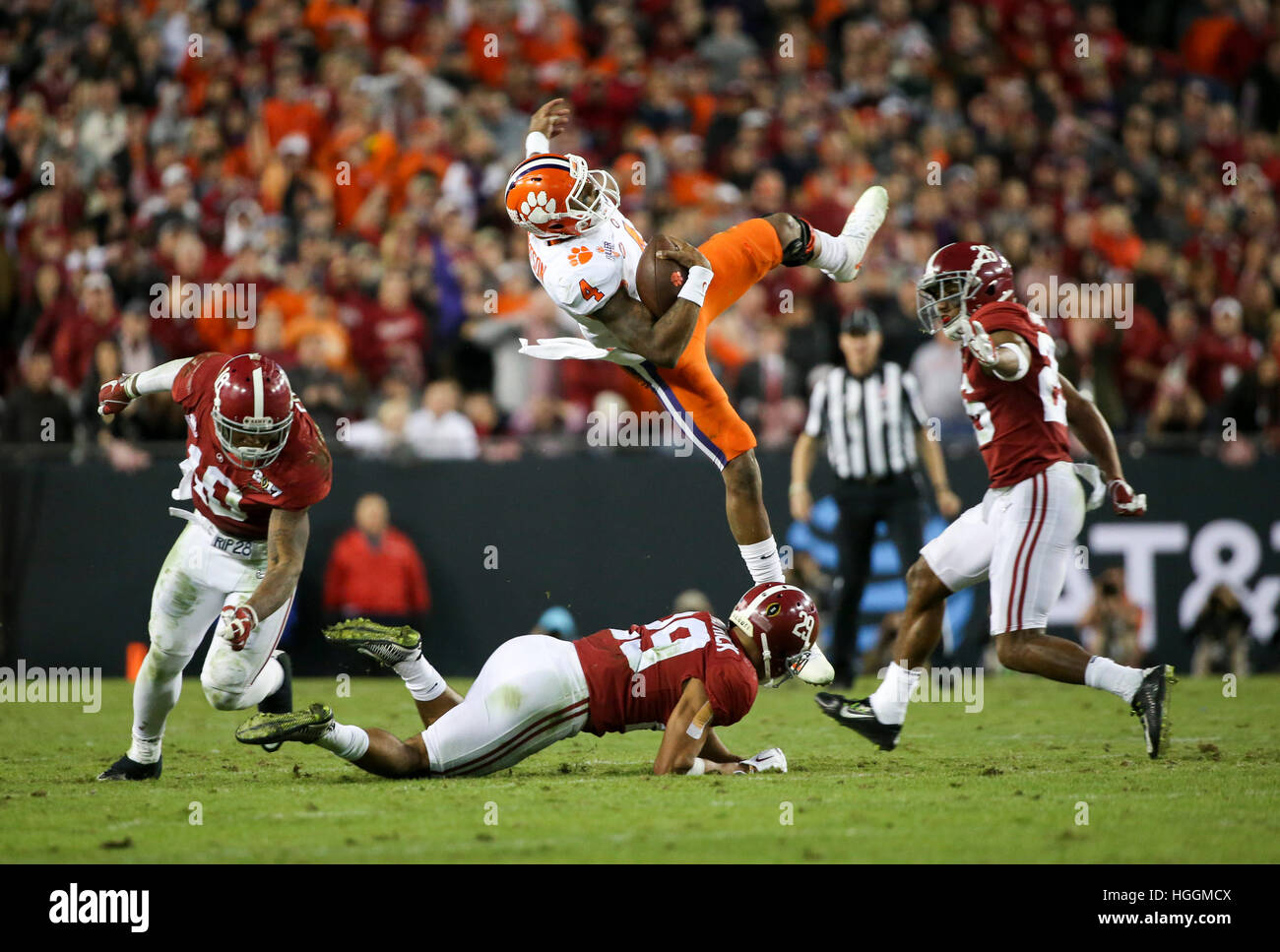 Deshaun watson 2017 alabama clemson hi-res stock photography and images ...