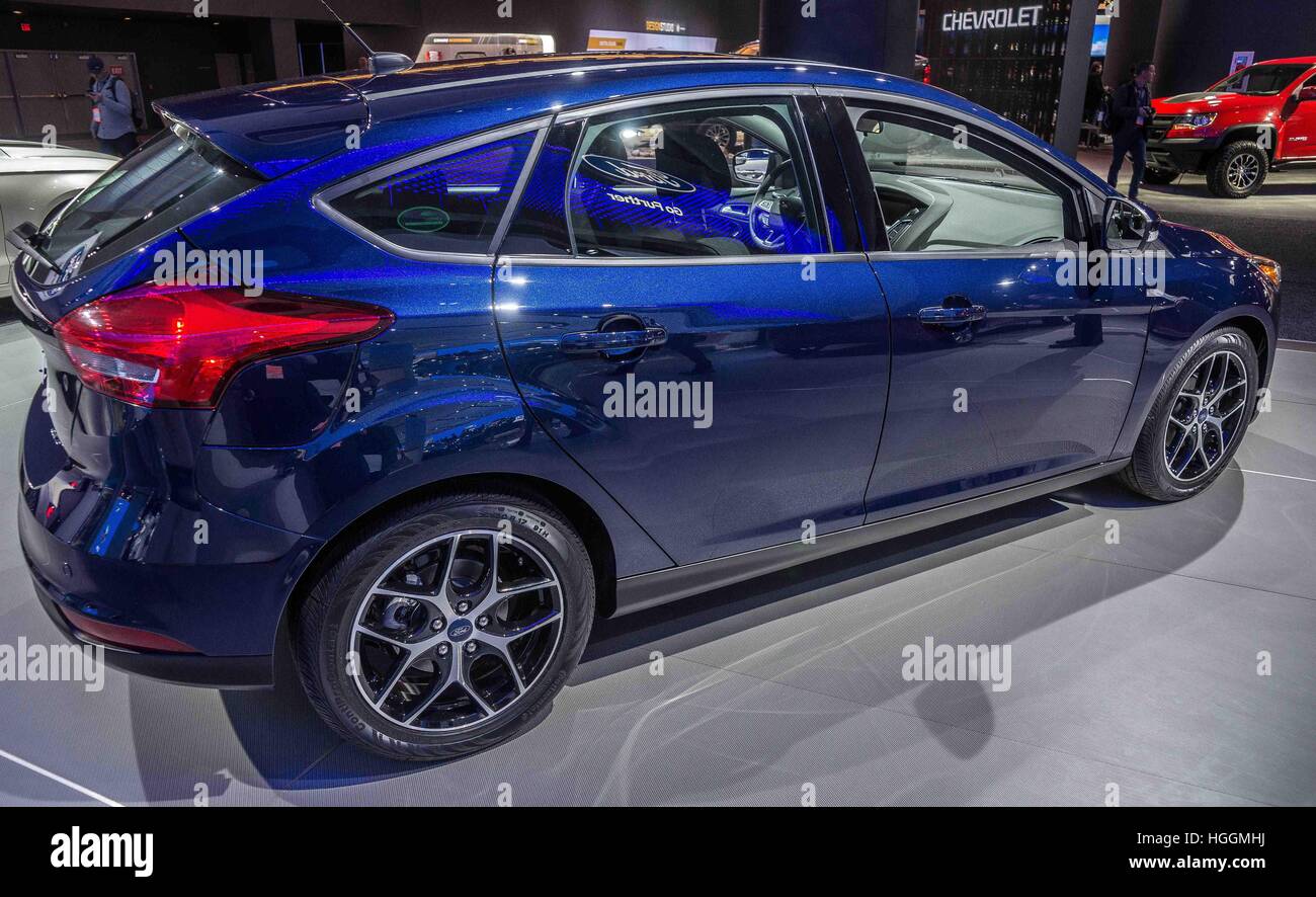 Detroit, USA. 9th Jan, 2017. The FORD FOCUS dazzles at the North ...