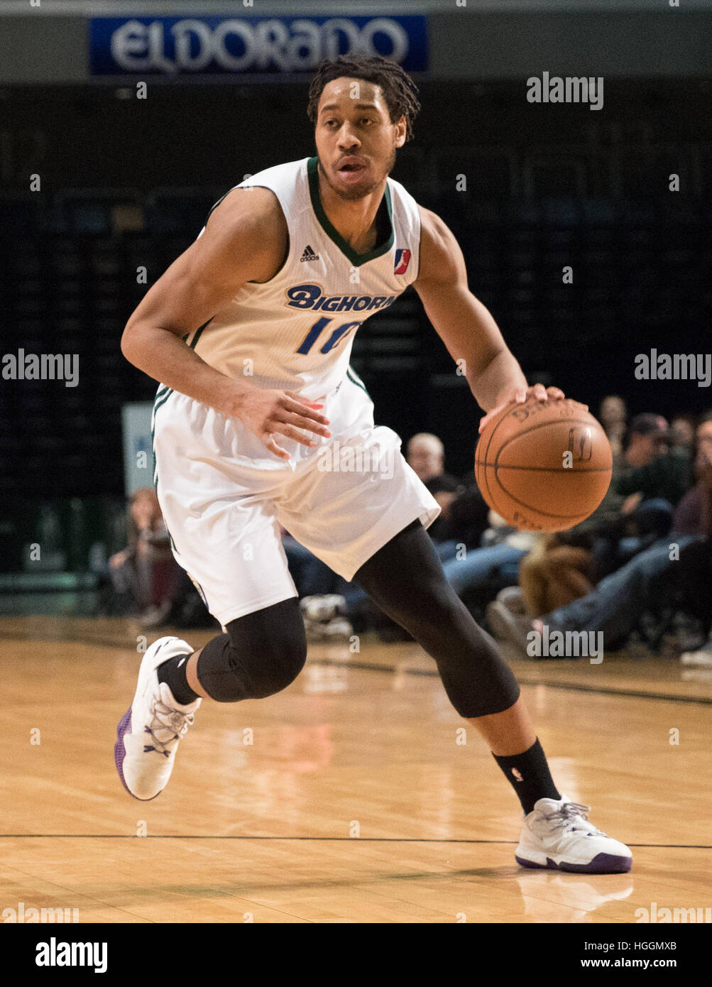 Reno, USA. 9th Jan, 2017. Reno Bighorn Guard ISAIAH COUSINS (10) during ...
