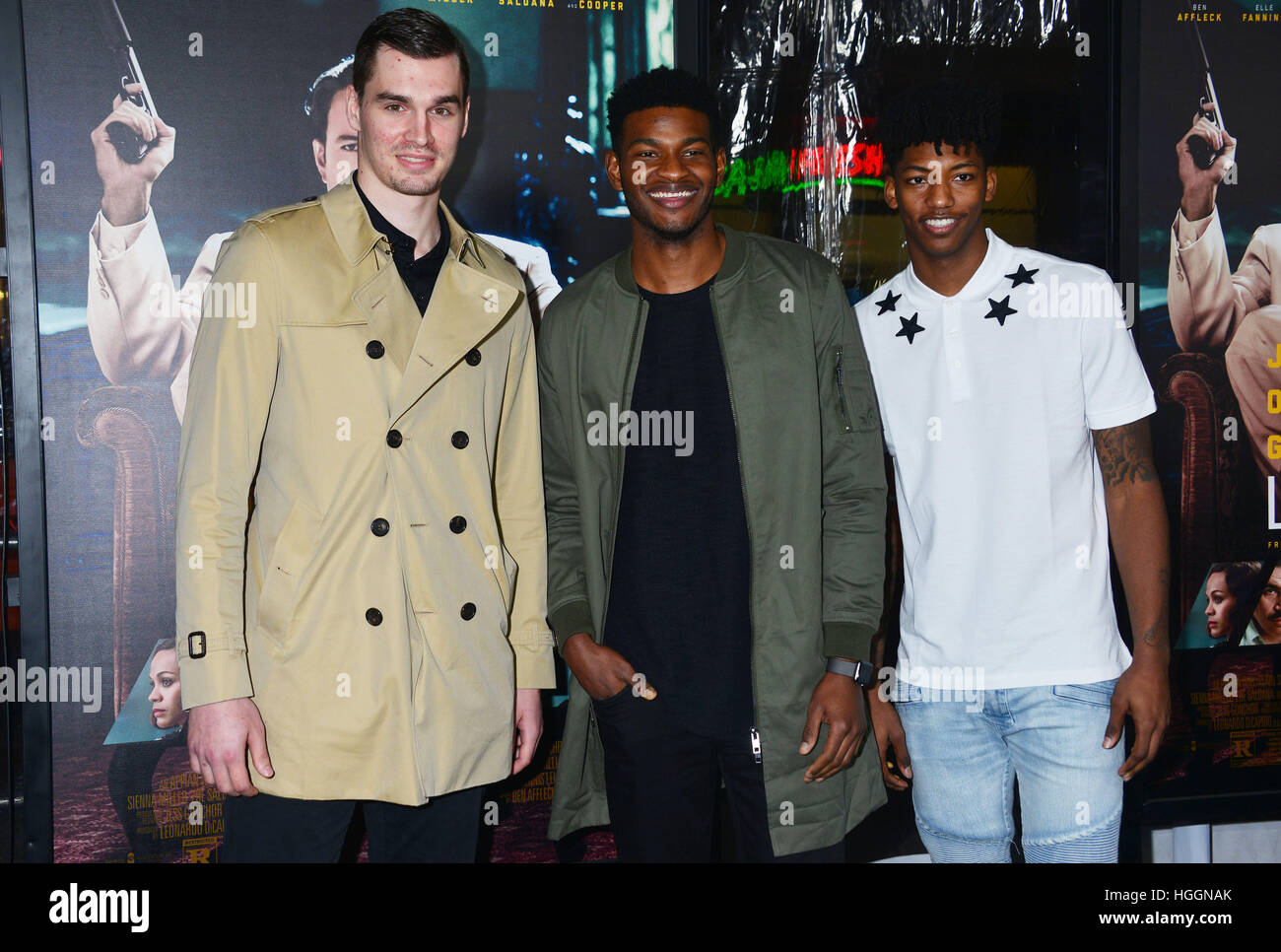 Los Angeles, USA. 09th Jan, 2017. CJ Wilcox, Elfrid Payton (Orlando ...