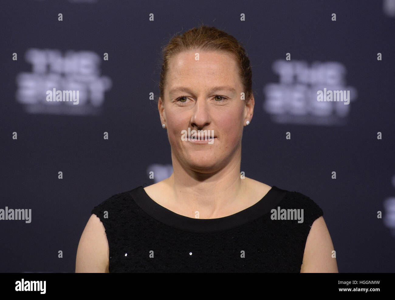 Zurich, Switzerland. 9th Jan, 2017. German footballer Melanie Behringer ...