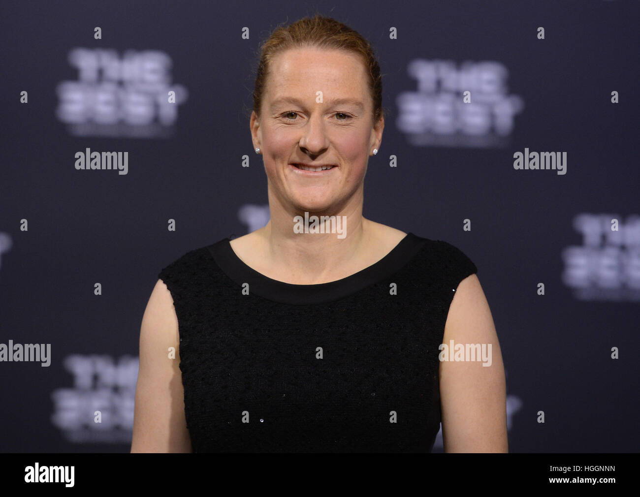Zurich, Switzerland. 9th Jan, 2017. German footballer Melanie Behringer ...