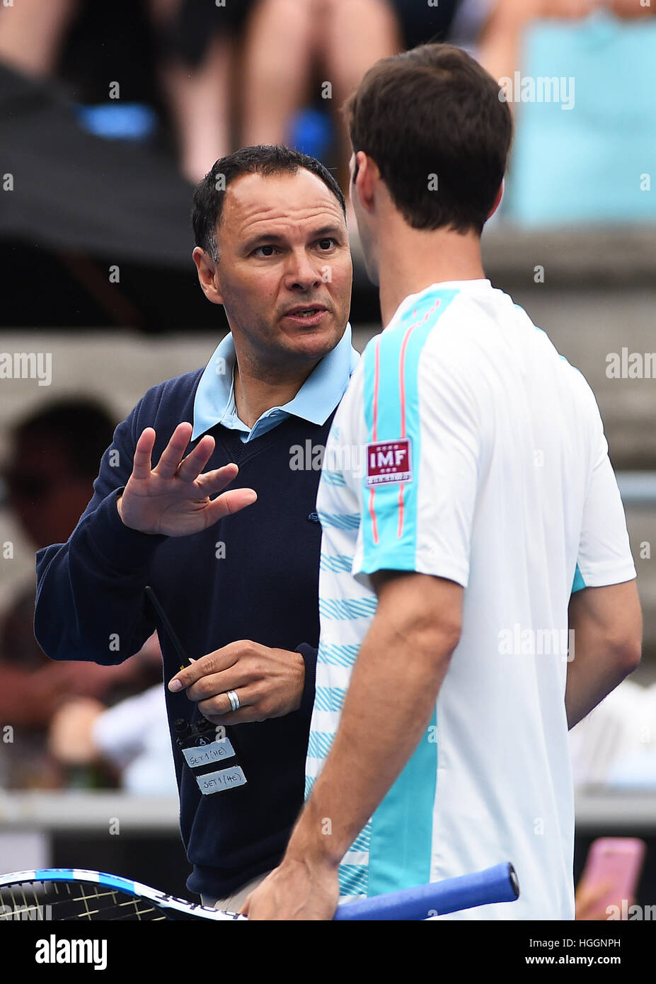 ASB Tennis Centre, Auckland, New Zealand. 10th Jan, 2017. ASB Classic Tennis, Day 11. Match ...