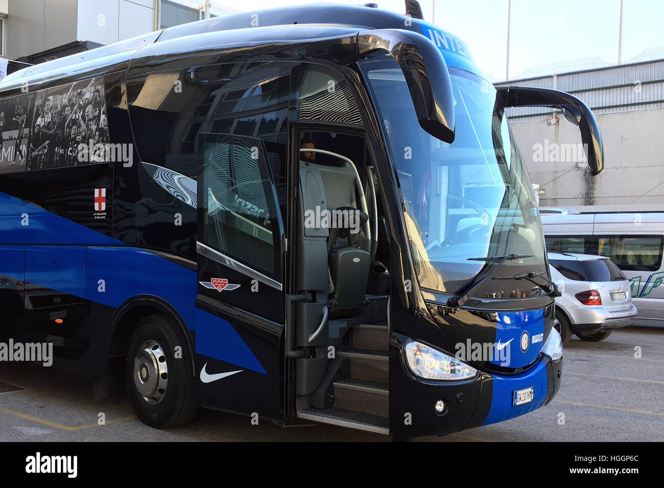 Inter new team bus, JANUARY 8, 2016 - Football / Soccer : Italian ...