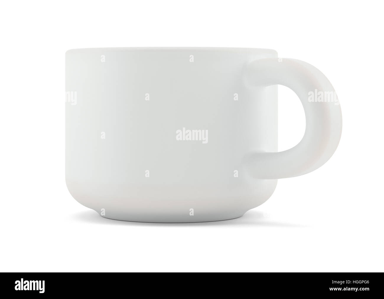 Tea cup isolated on white front view Stock Photo - Alamy