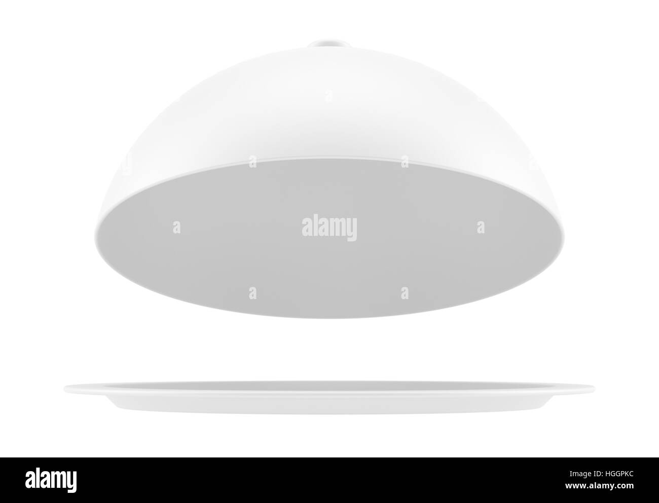 White opened cloche Stock Photo - Alamy