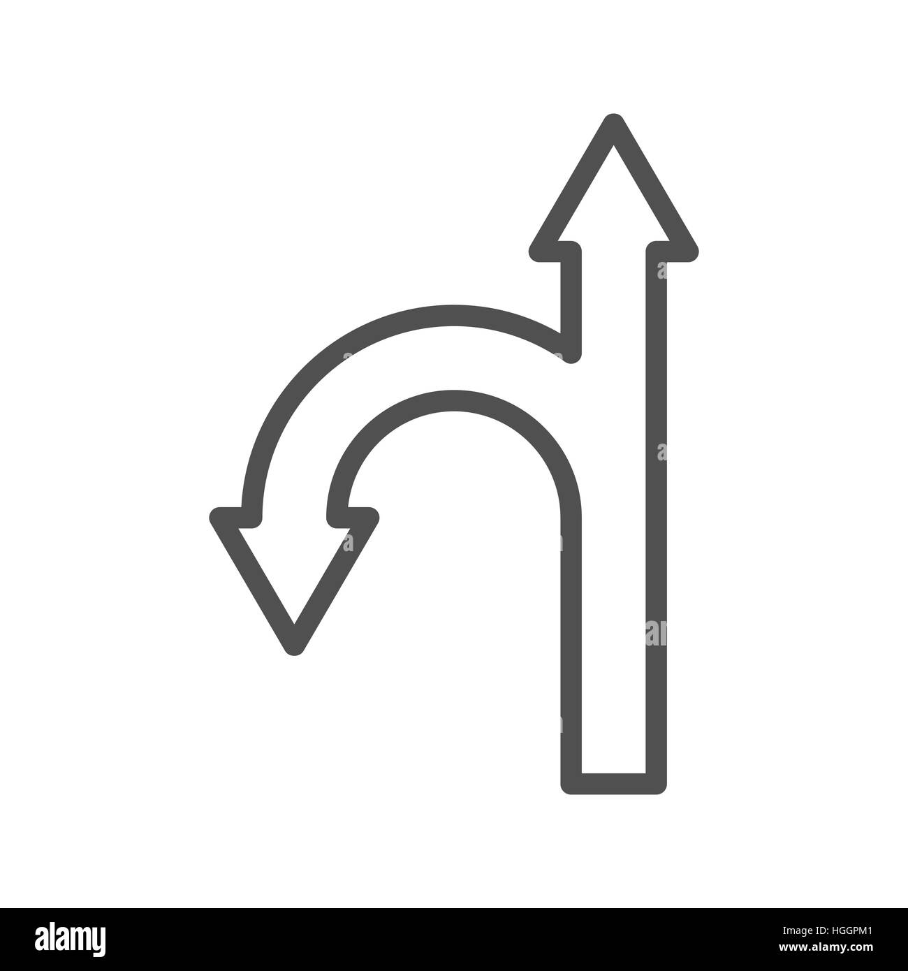 Pathway directions Cut Out Stock Images & Pictures - Alamy