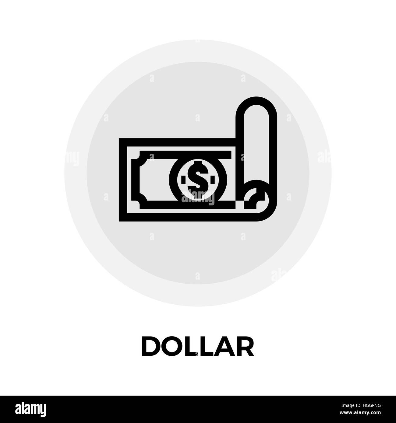 Dollar Icon Vector. Flat icon isolated on the white background ...