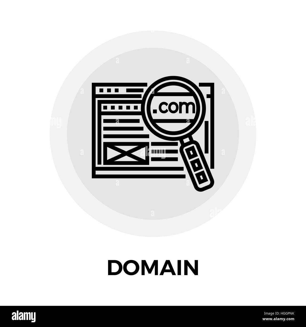 Domain icon vector. Flat icon isolated on the white background ...