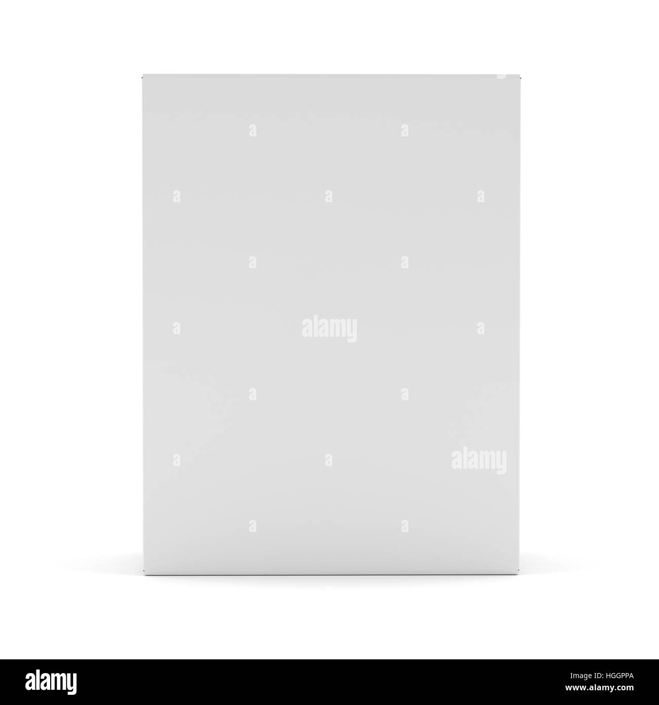 Blank box isolated over white background Stock Photo - Alamy