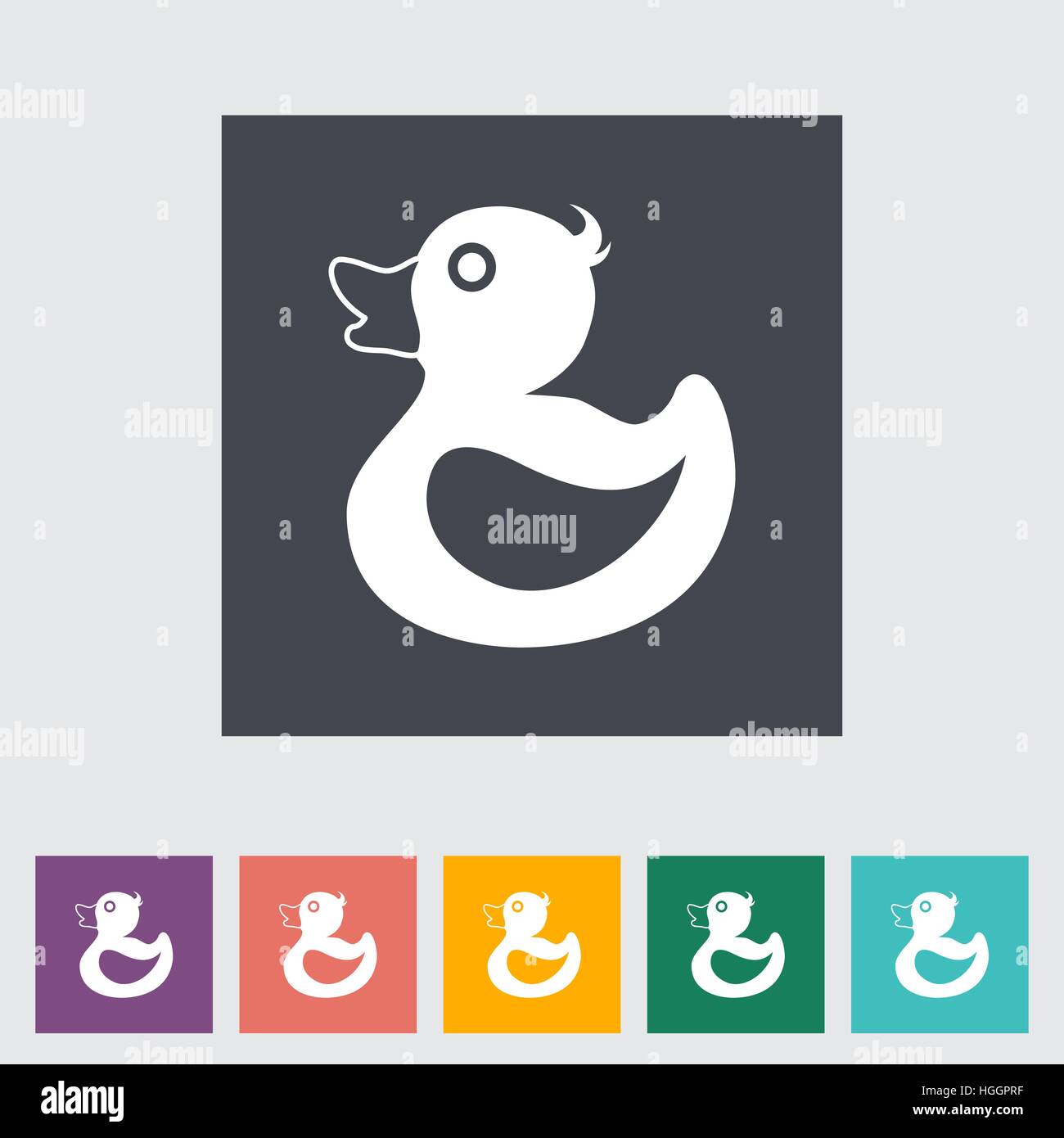 Orange rubber duck Stock Vector Images - Alamy