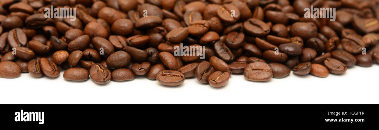 coffee beans isolated in white Stock Photo - Alamy