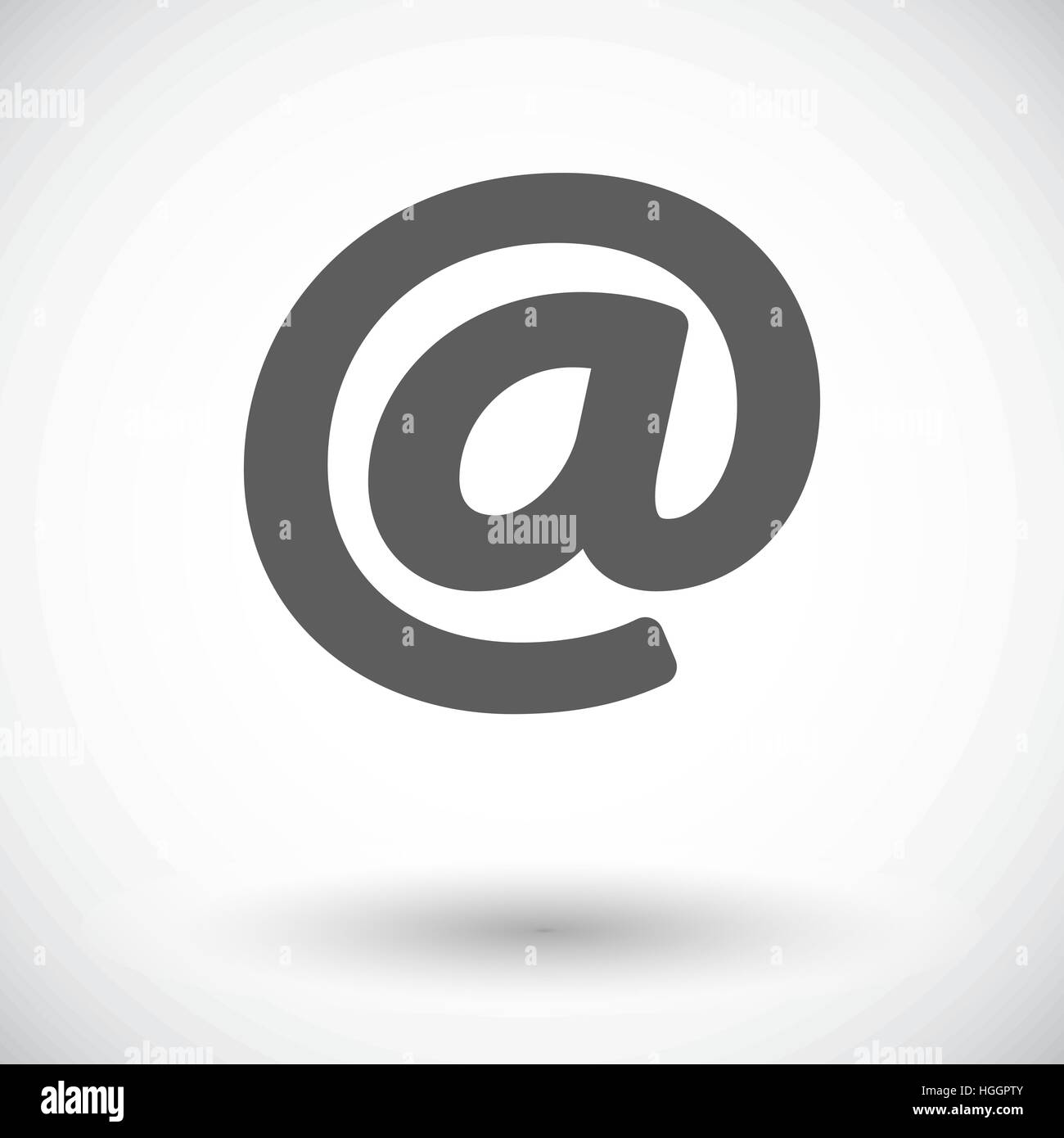 Email. Single flat icon on white background. Vector illustration Stock ...